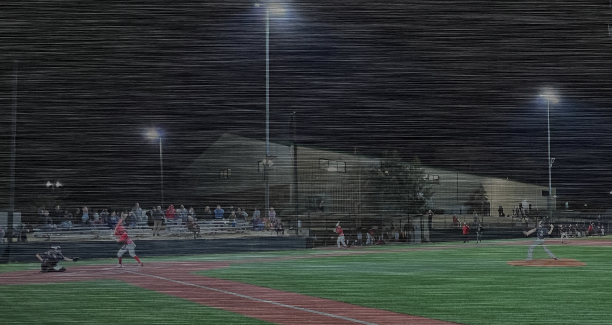 Field and Building – Batters Box Baseball